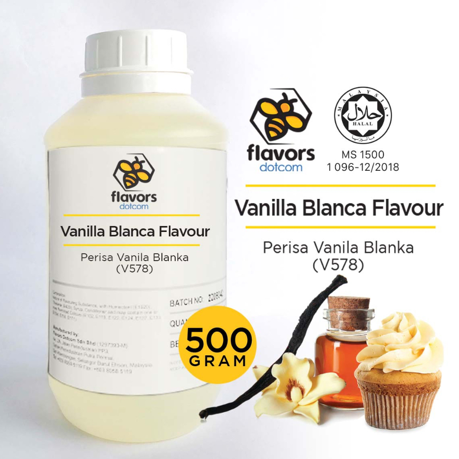 [HALAL] Flavors Dotcom - Vanilla Blanca Flavour (500gm/250gm) | Shopee ...