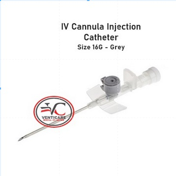 I.V CANNULA WITH LUER LOCK, INJECTION PORT & WINGS (1Pc) | Shopee Malaysia