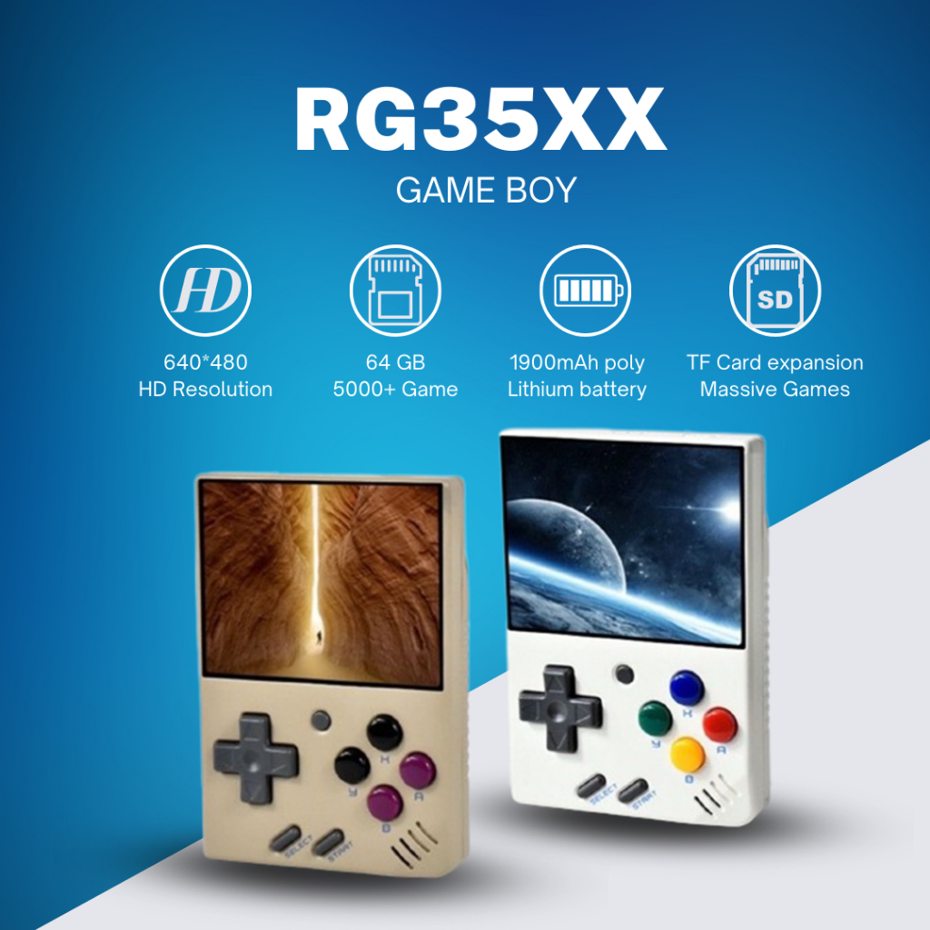 ANBERNIC RG35xx retro game console open source handheld dual system ...