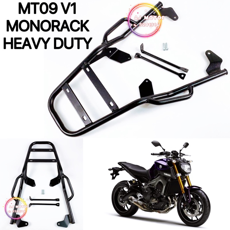 YAMAHA MT09 V1 V2 V3 2013-2024 TRACER900 GT TOP BOX RACK CARRIER HEAVY ...