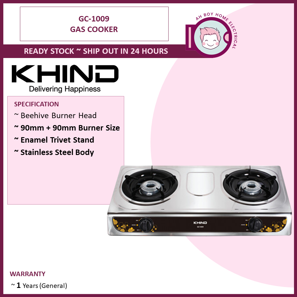 Khind Gas Cooker - GC1009 | Shopee Malaysia