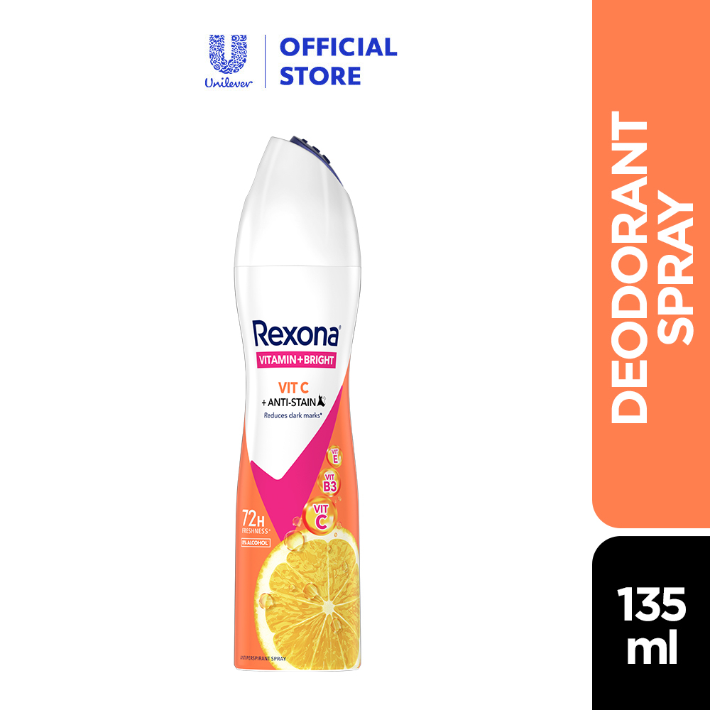 Rexona Women's Spray Deodorant - Advanced Brightening + Anti Stain ...
