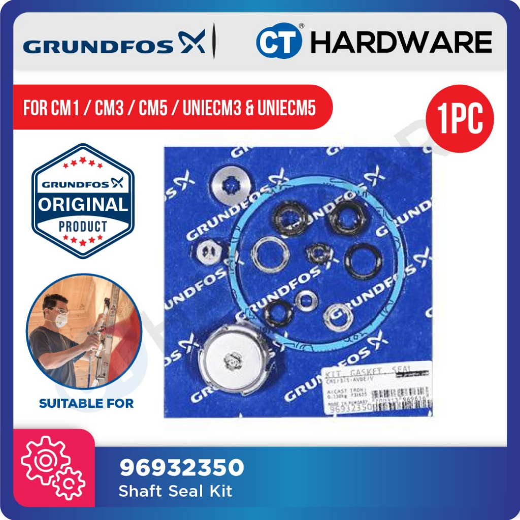 GRUNDFOS 96932350 SHAFT SEAL KIT (CM1 / CM3 / CM5 / UNIECM3 & UNIECM5 ...