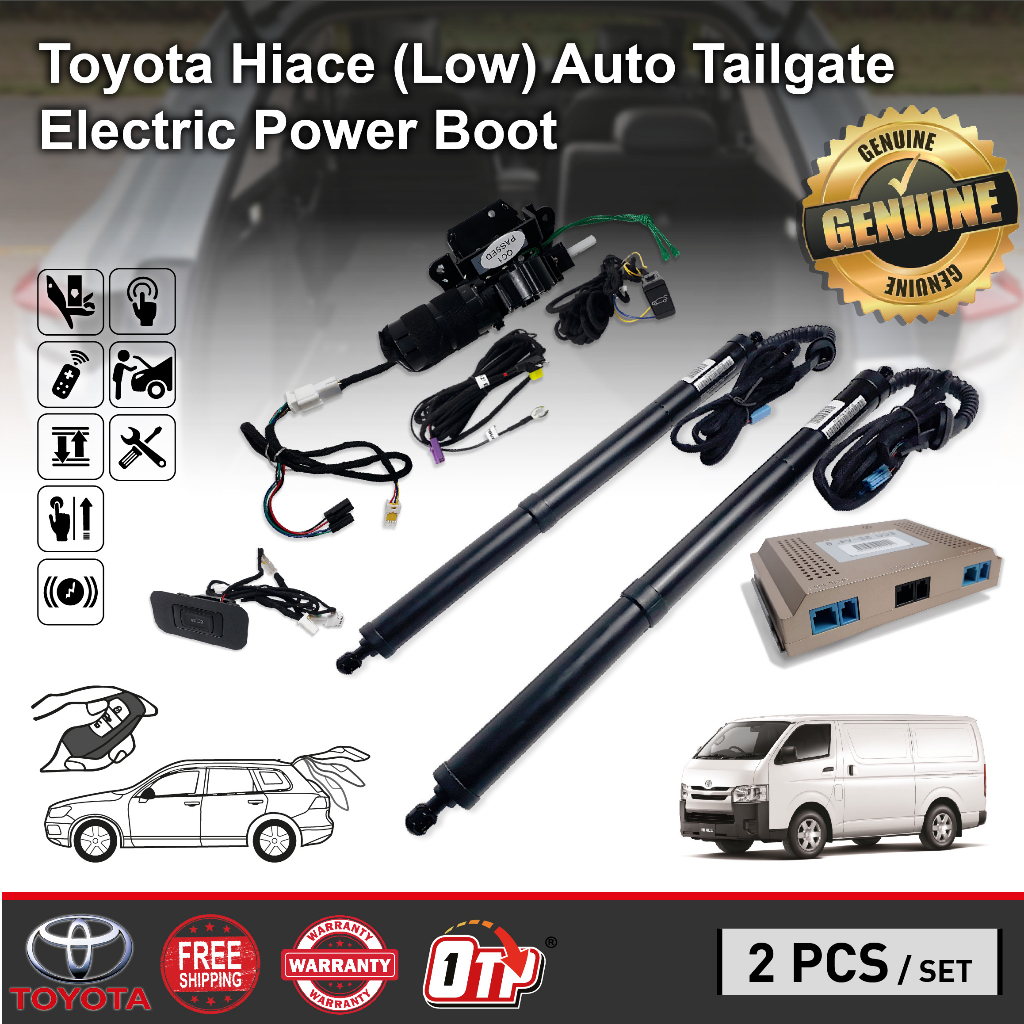 OTP Toyota Hiace (Low) Plug&Play Electric Auto Tailgate Power Boot Soft ...
