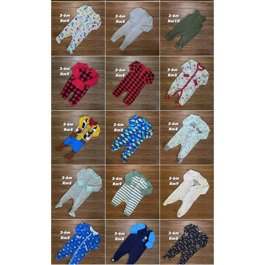 (Irbabyspace) Baby Bundle Sleepsuit (Random Design) | Shopee Malaysia