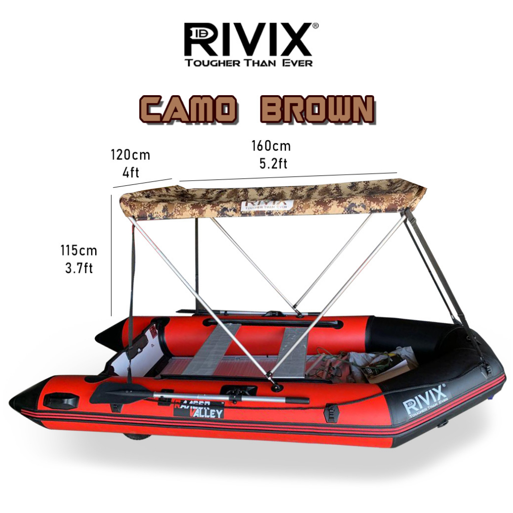 READY STOCK 🔥 Canopy Roof Top Cover Sun Shade inflatable Boat Dinghy ...