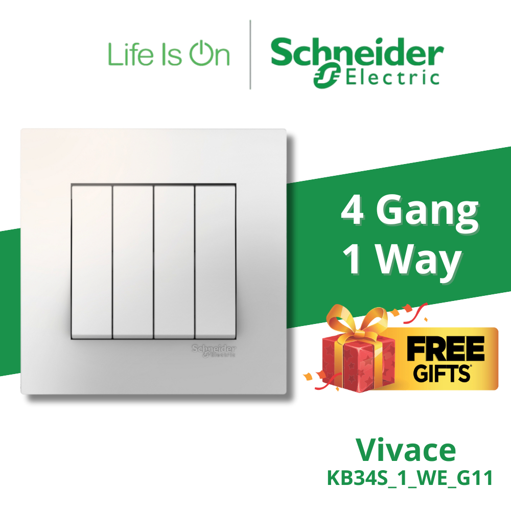 Schneider Electric Vivace Series 250V 1 Gang / 10A / 20A / 13A / 15A ...