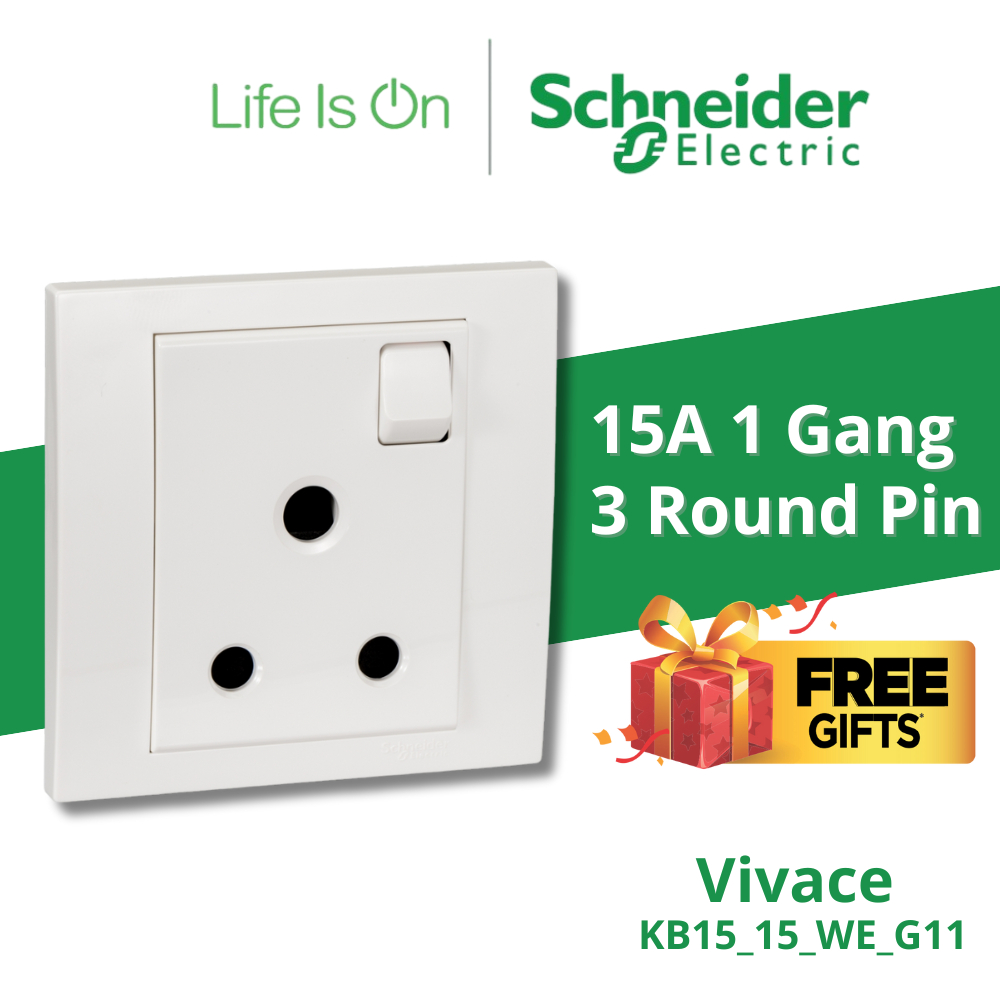 Schneider Electric Vivace Series 250V 1 Gang / 10A / 20A / 13A / 15A ...