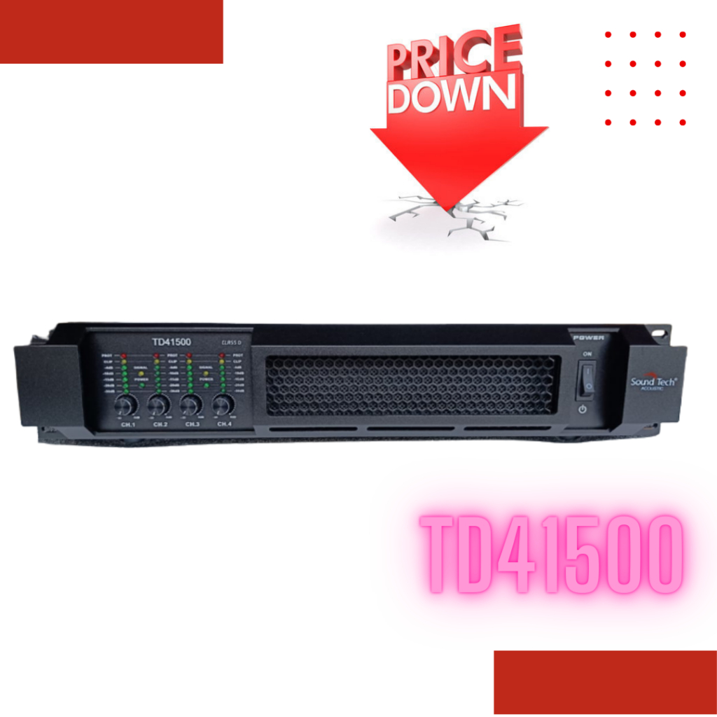 SOUNDTECH TD41500 POWER AMP CLASS D | Shopee Malaysia