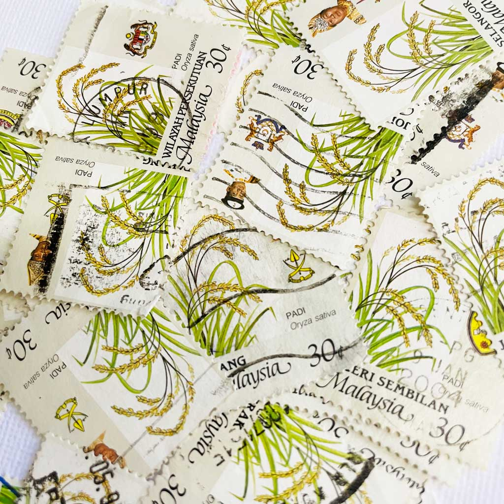 Malaysia Postage Stamps 4 - Used (Vintage Padi Series) | Shopee Malaysia