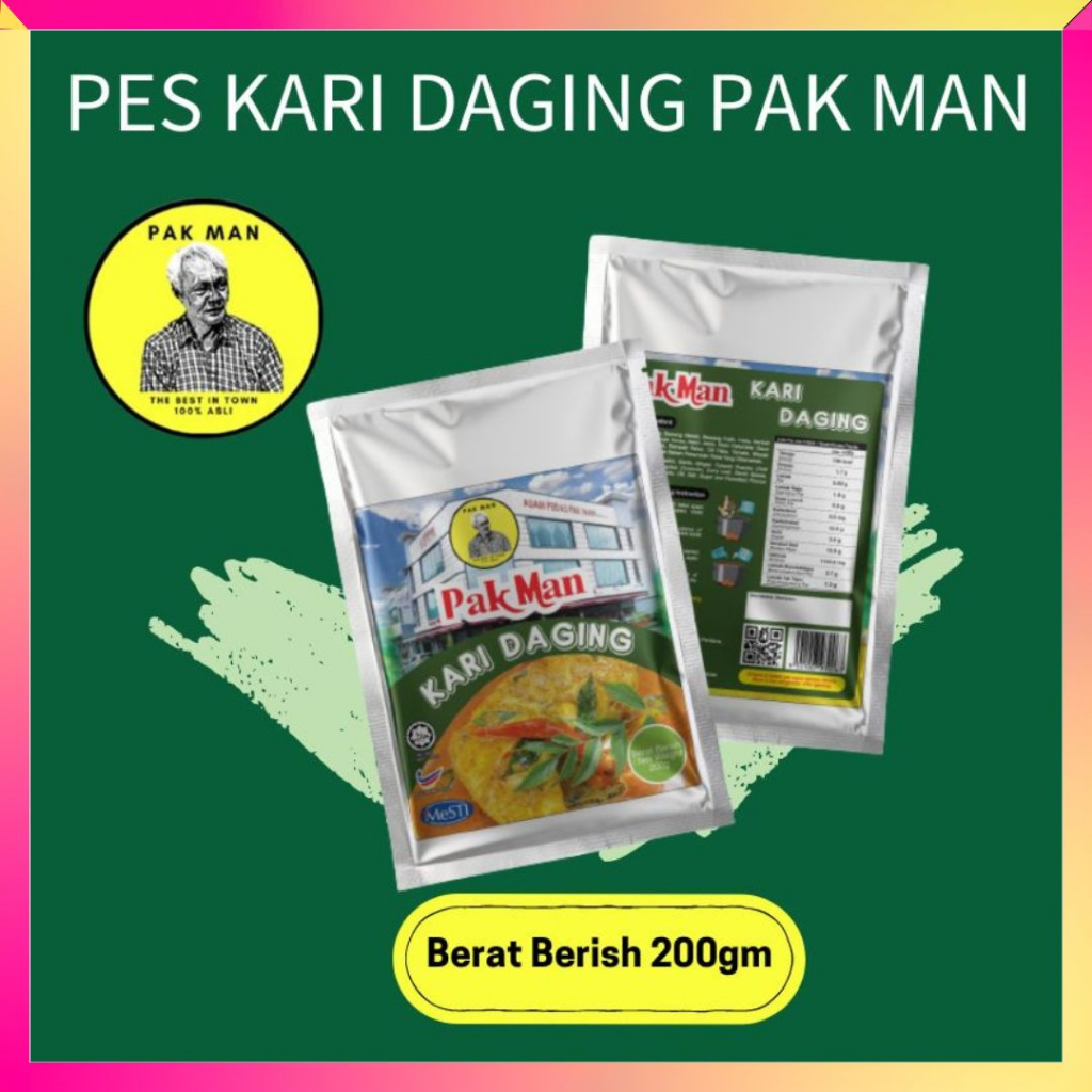 Pes Kari Daging Pak Man Melaka Mudah dan Cepat | Shopee Malaysia