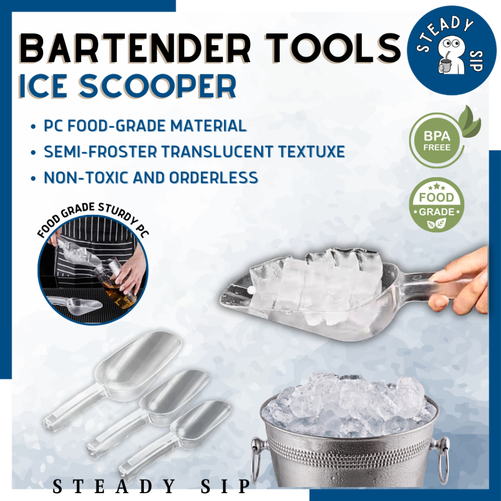 Steady Sip Ice Cube Scooper Food Flour Bean Spice Scoop Ice Shovel ...