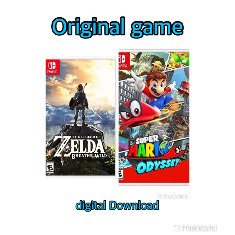 Nintendo Switch Zelda breath of the wild + super Mario Odyssey (2 in 1 account) *digital* Zelda ...