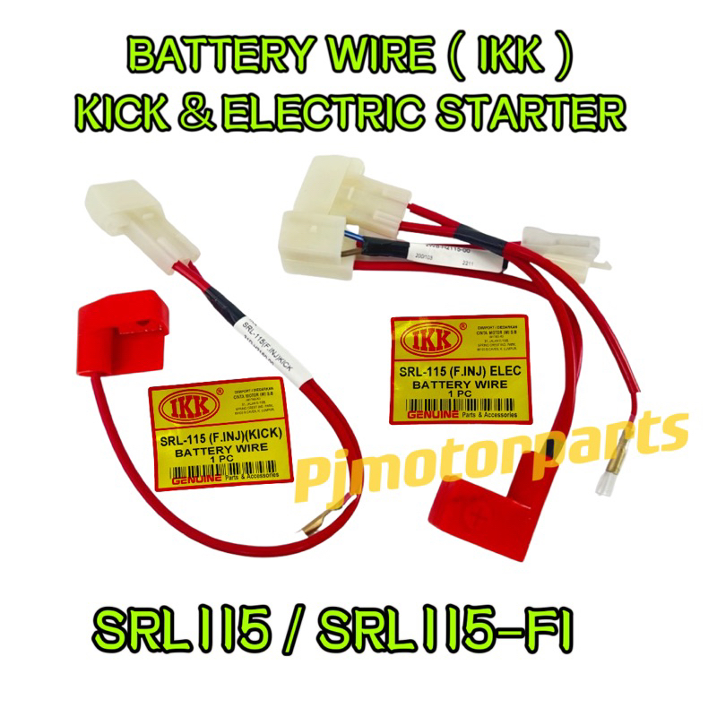 SRL115 SRL115Fi SRL115 Fi (IKK) KICK & STARTER BATTERY WIRE BATERI ...