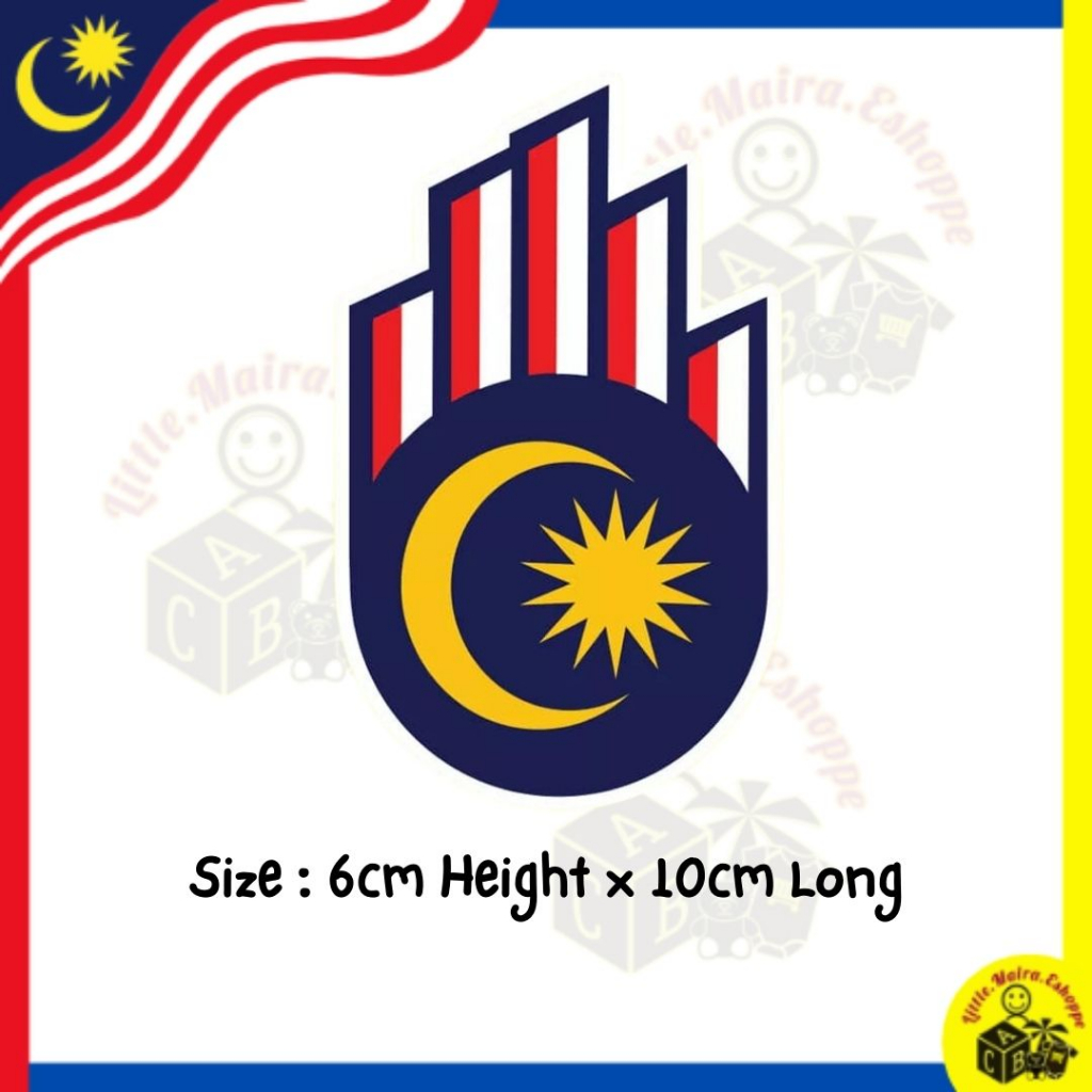 MERDEKA Sticker Temporary Tattoo Face Malaysia Flag Tatu Sementara ...