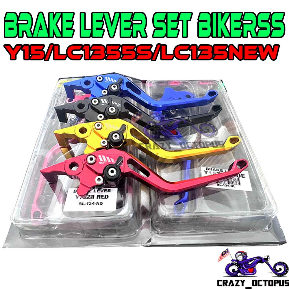 BIKERS MALAYSIA Brake & Clutch Lever Set Y15ZR V1 V2 Y15 Y15Z/LC135 5S LC/Y16ZR Y16 RACING CNC ...