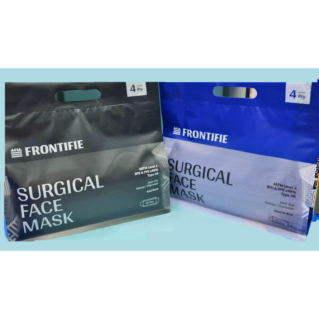 Frontifie Surgical Face Mask Earloop 4ply (30's/pack) | Shopee Malaysia