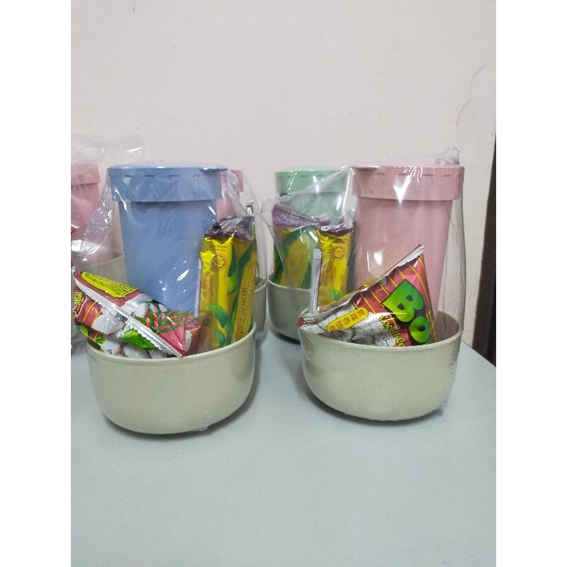 Mini Hamper Goodies Gift Doorgift Event Suprise Gift ribbon with thank ...