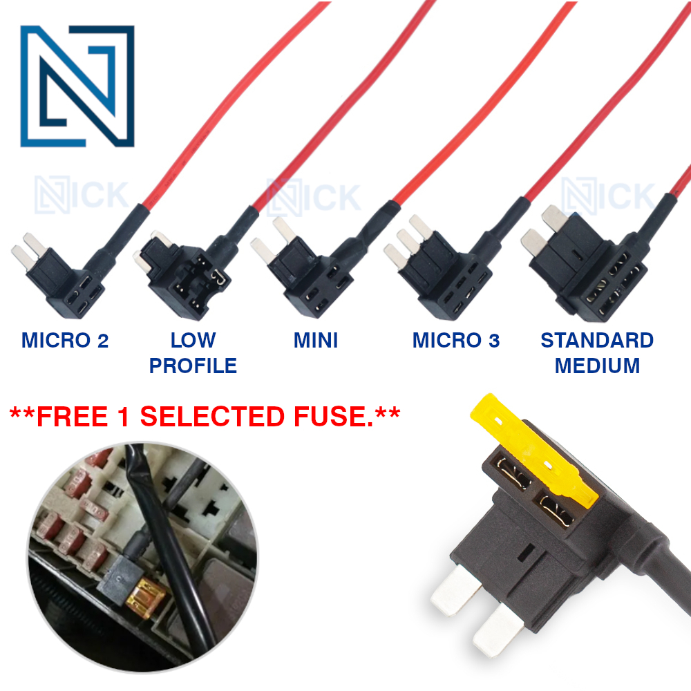 *FREE FUSE* Standard Medium Mini Micro2 Micro3 Low Profile Auto Fuse ...