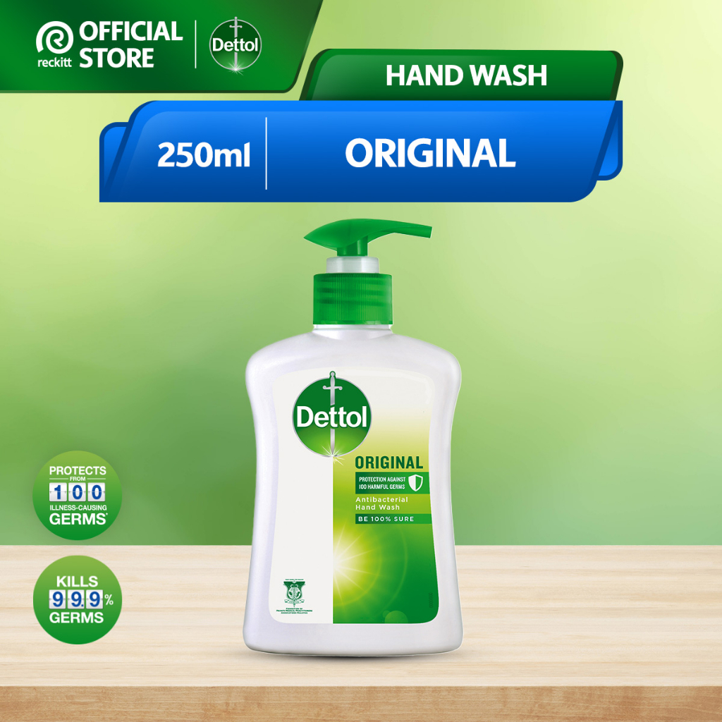 Dettol Antibacterial Hand Wash 250ml (Original/Skincare/Sensitive/Cool ...
