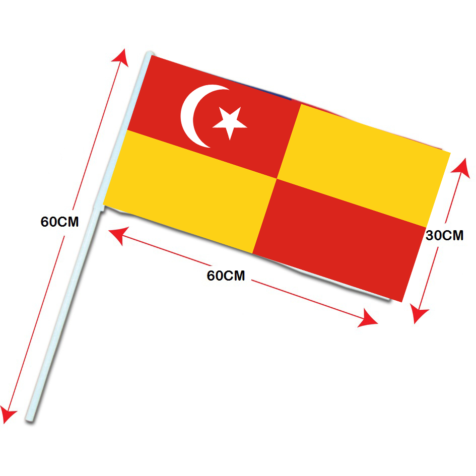 (Cotton)1x2 ft Bendera Tangan Selangor/Hand Flag/Handflag *Ready Stock ...