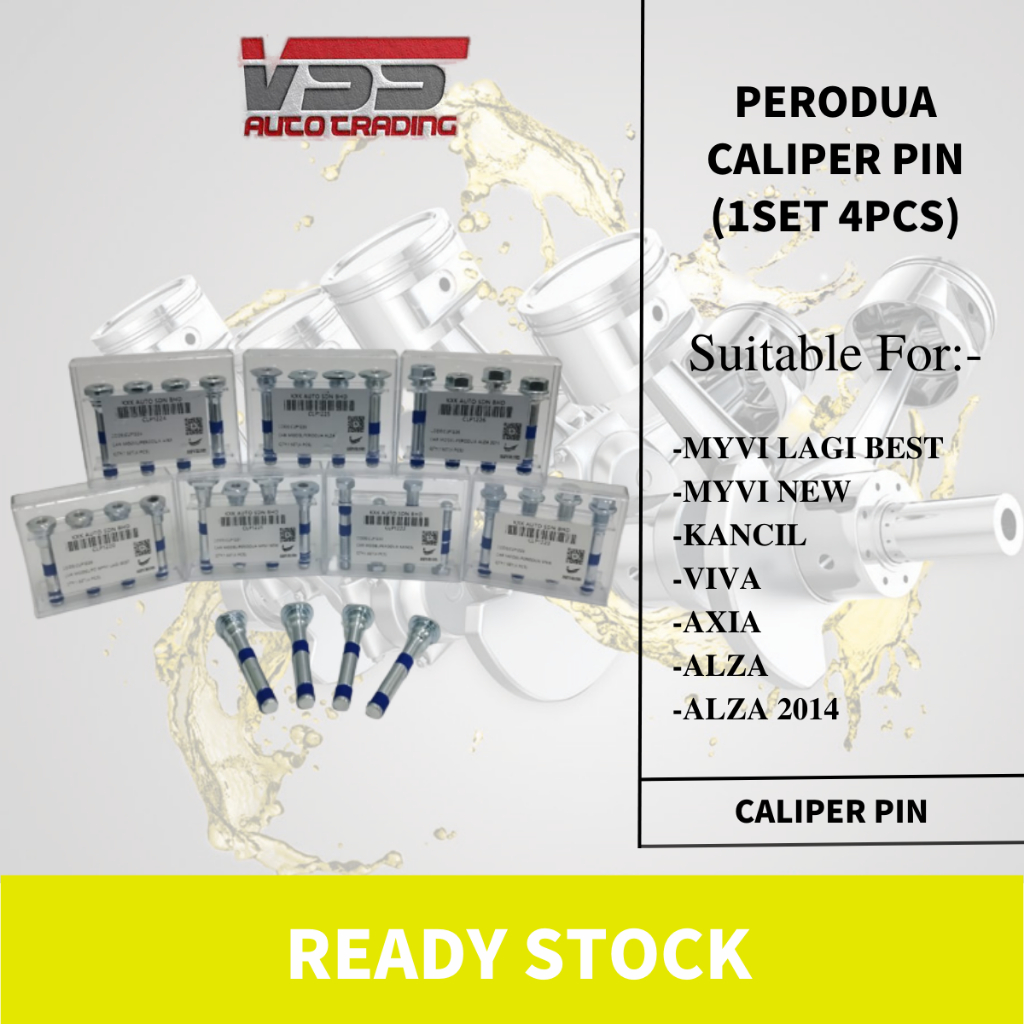 ORIGINAL PERODUA Caliper Pin ALZA OLD ALZA AXIA KANCIL MYVI LAGI BEST ...