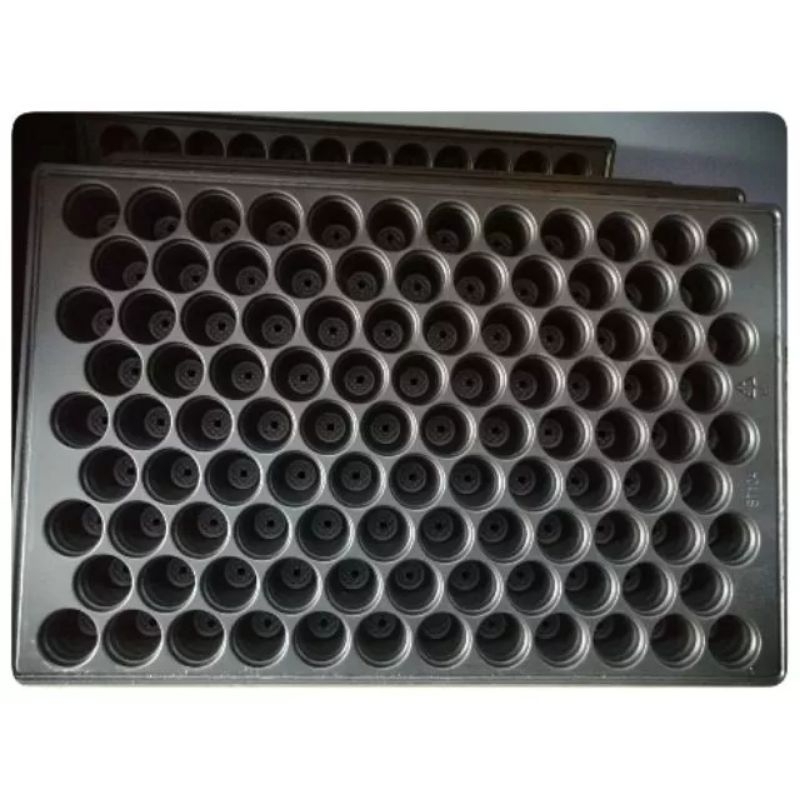 1 Box 100 pcs 104 Hole Tray Seedling Tray Semaian Plastic Nursery Seed ...