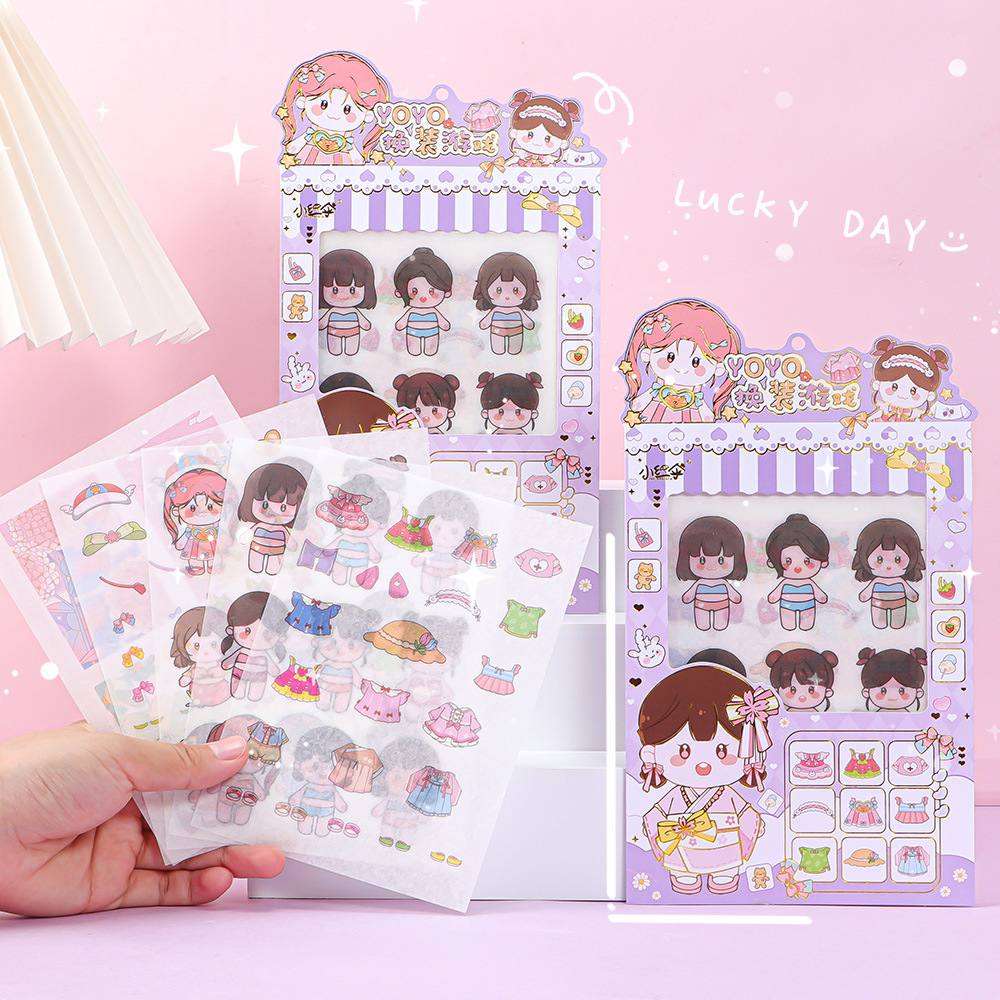 Cute Variety Wardrobe Sticker Handbook ins Style Girl Heart Cartoon ...