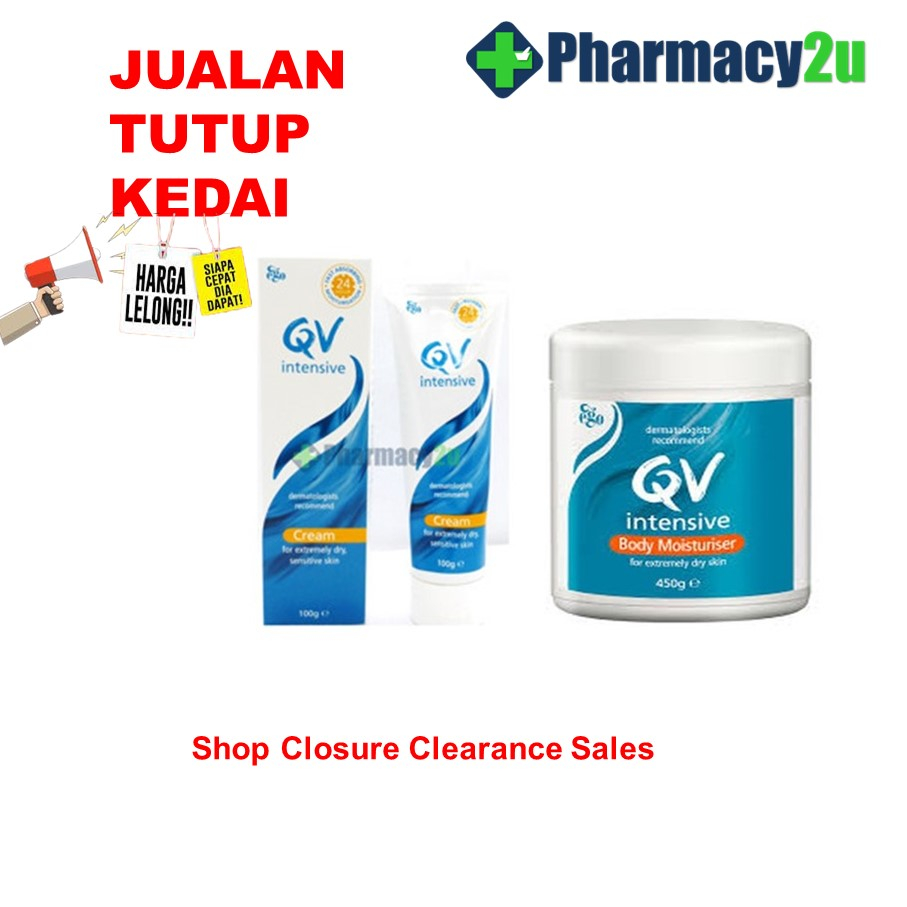 QV INTENSIVE CREAM 100G/ BODY MOISTURISER 450G | Shopee Malaysia