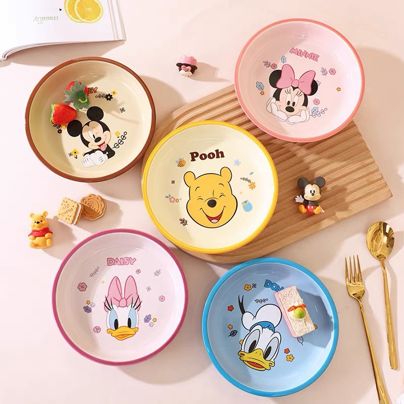 Disney Ceramic Cute Plate Pooh Mickey Minnie Donald Duck Children Plate ...