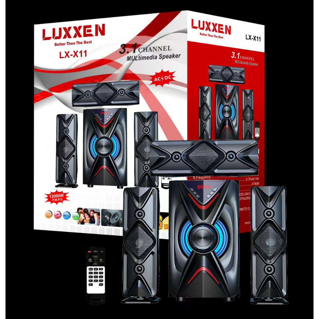 LUXXEN LX-X11 P.M.P.O 12000W 3 in 1 Wireless Bluetooth Digital Audio ...
