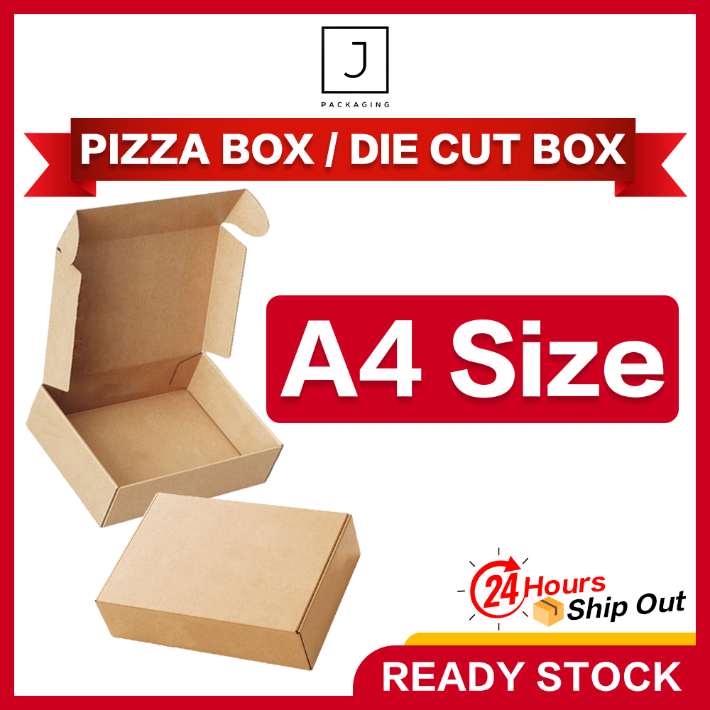 J Packaging | Pizza Box (A4 Size) Carton Box Packaging Box Die Cut Box ...