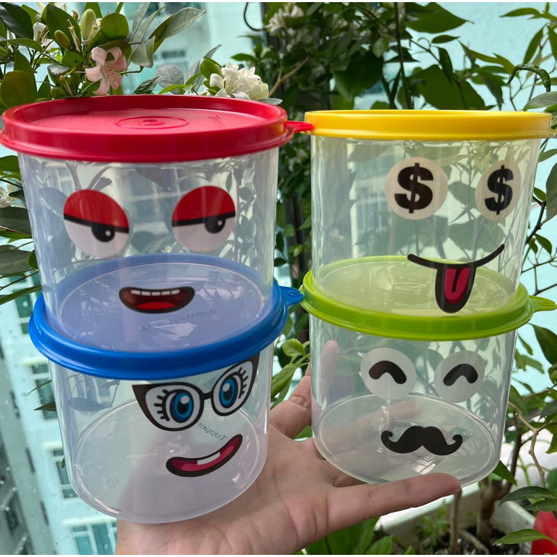 Tupperware Emoji Compact Canister | Shopee Malaysia