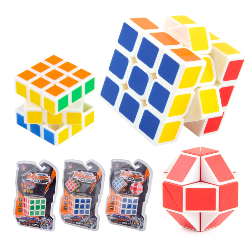 3D Puzzle Magic Cube Toys Rubik's Cube 3x3x3 Cubes Toys Brain Toys ...
