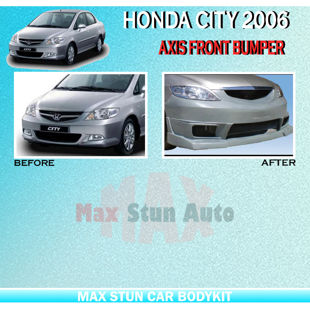 HONDA CITY 2006 AXIS STYLE FRONT BUMPER MATERIAL FIBER | Shopee Malaysia