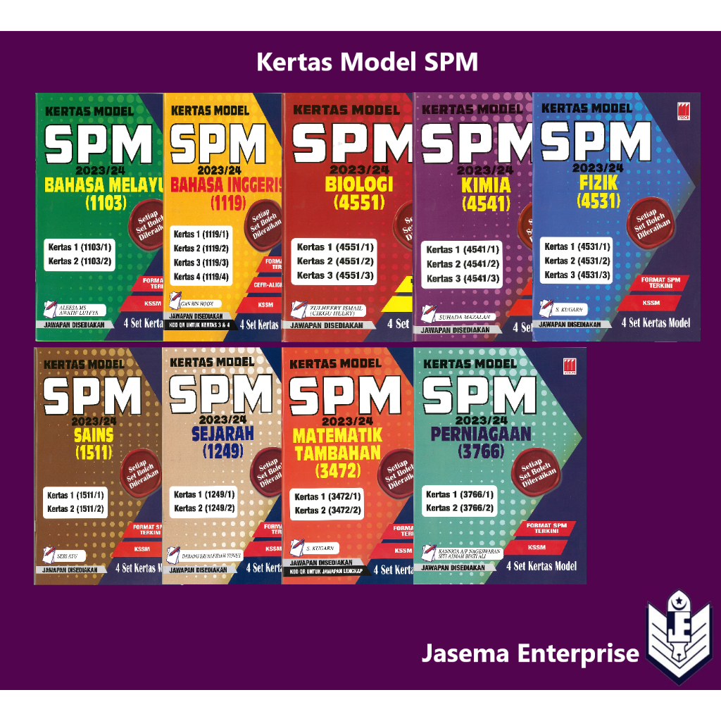 Kertas Model Spm Bm English Matematik Tambahan Kimia Biologi