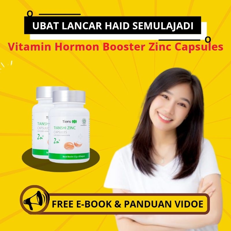 UBAT LANCARKAN PERIOD TIANSHI ZINC LANCAR HAID HORMON BOOSTER ...