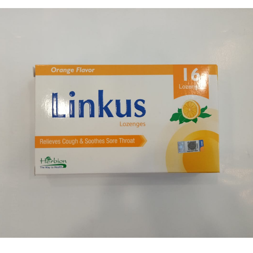 Linkus Lozenges 16s | Relieve Cough And Sore Throat ( orange / mint) | Shopee Malaysia