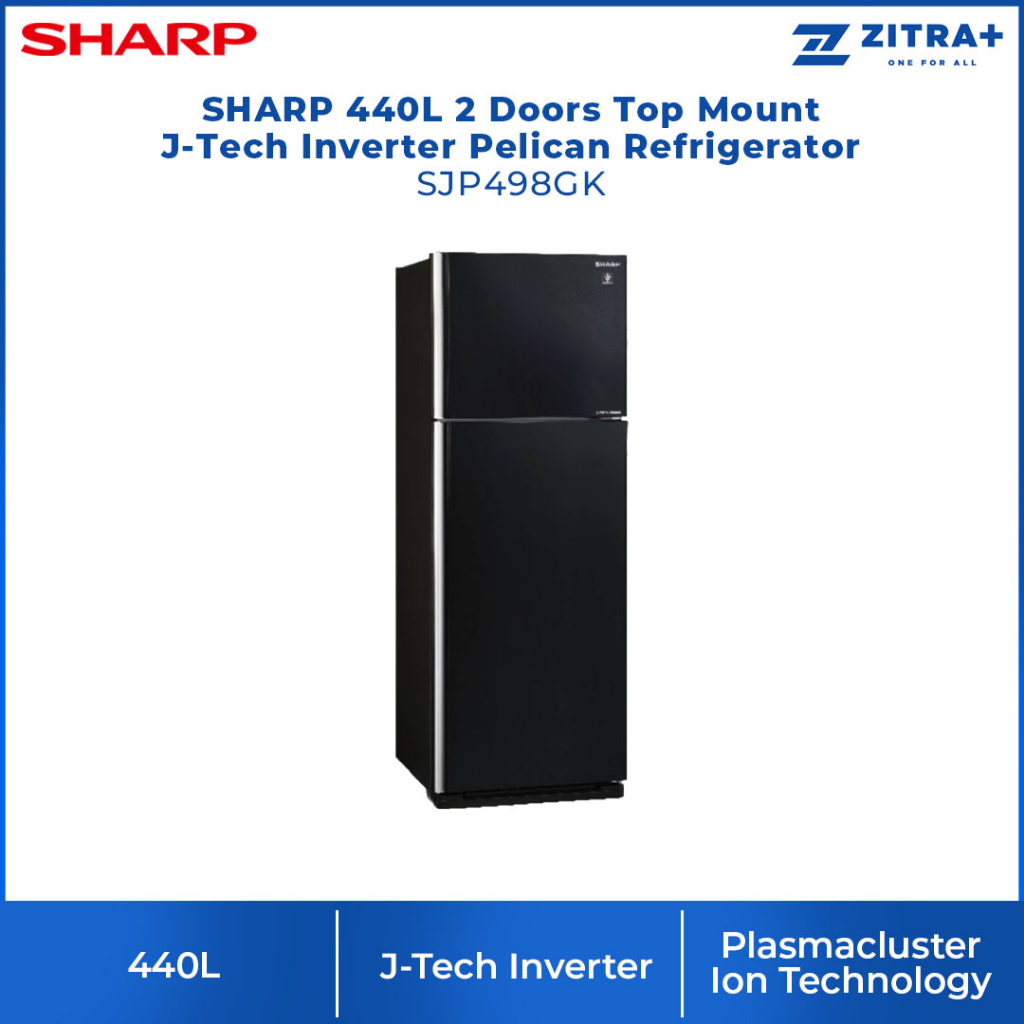 SHARP 440L 2 Doors Top Mount J-Tech Inverter Pelican Refrigerator ...