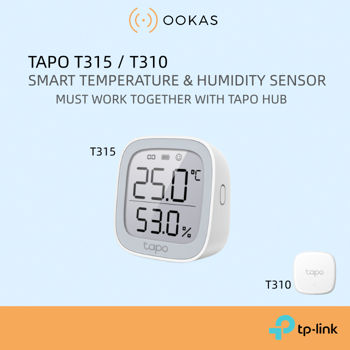 TP-LINK Tapo T315 ( With Display ) / T310 Smart Temperature & Humidity ...