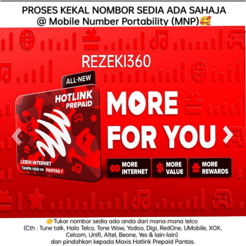 HOTLINK PREPAID 5G PANTAS & UNLIMITED🛑PROSES KEKAL NOMBOR SEDIA ADA ...