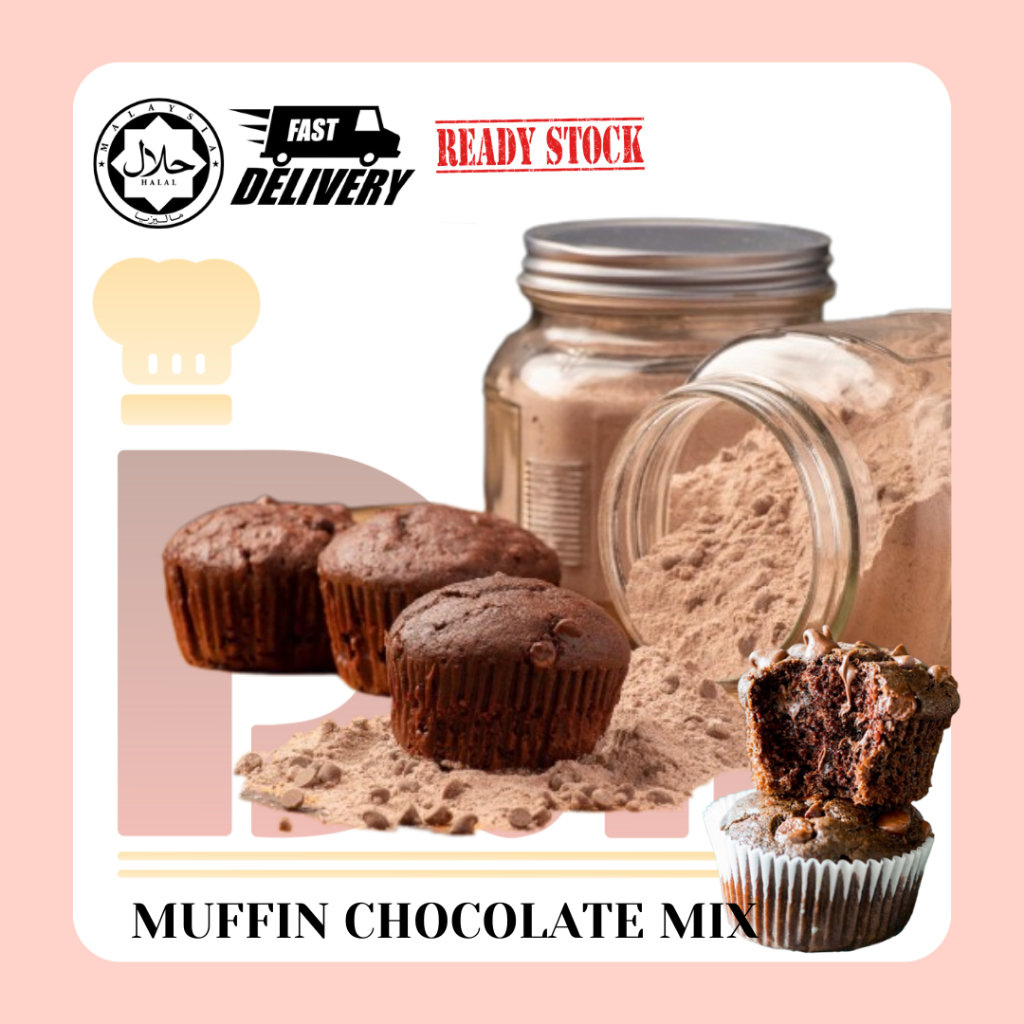 READY STOCK - DSM - ACTIVE FOOD CHOCOLATE MUFFIN PREMIX 500G/1000(1KG ...