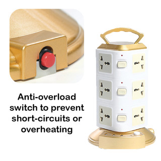 Extension Plug Heavy Duty Power Socket Extension Plug With Usb Vertical ...
