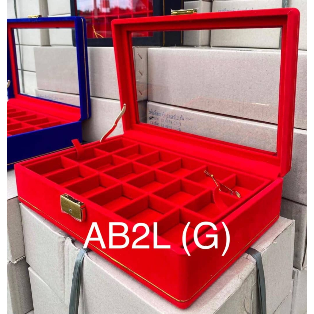 Double Layers Amulet Storage Box 36 slots (Adjustable Partition, Key ...