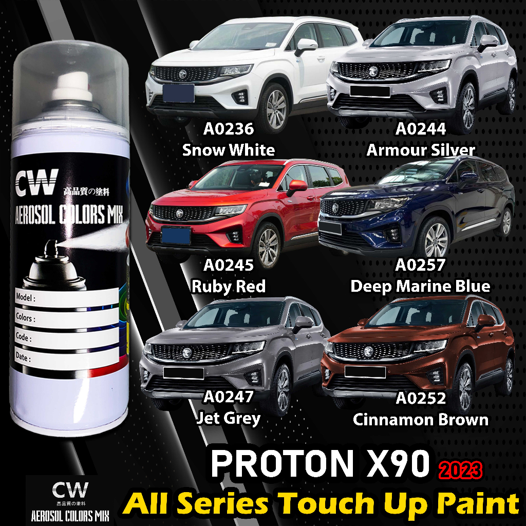 [ PROTON X90 Touch Up Paint All Colors ] 🚗 CW Aikka DIY Aerosol Spray ...