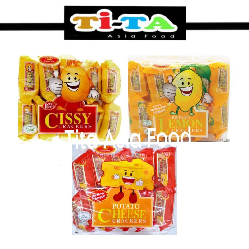 Tita [HALAL] Crowna Potato Crackers 10's x32g | Shopee Malaysia