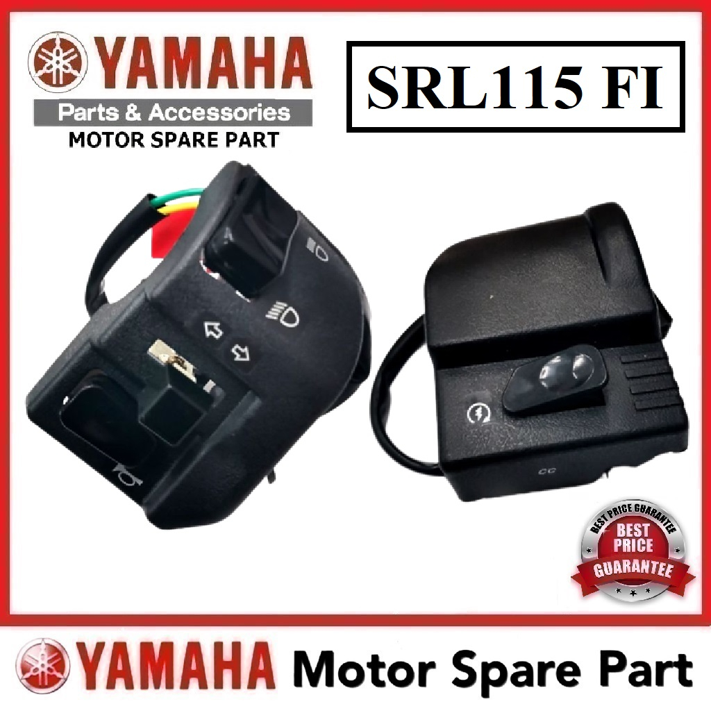 YAMAHA SRL115-FI HANDLE SWITCH ASSY 0 KIRI KANAN LH RH DIM SWITCH ...