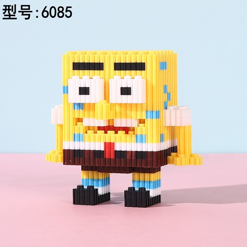 Cute Cartoon Character Building Blocks Micro Mini Block DIY Self ...