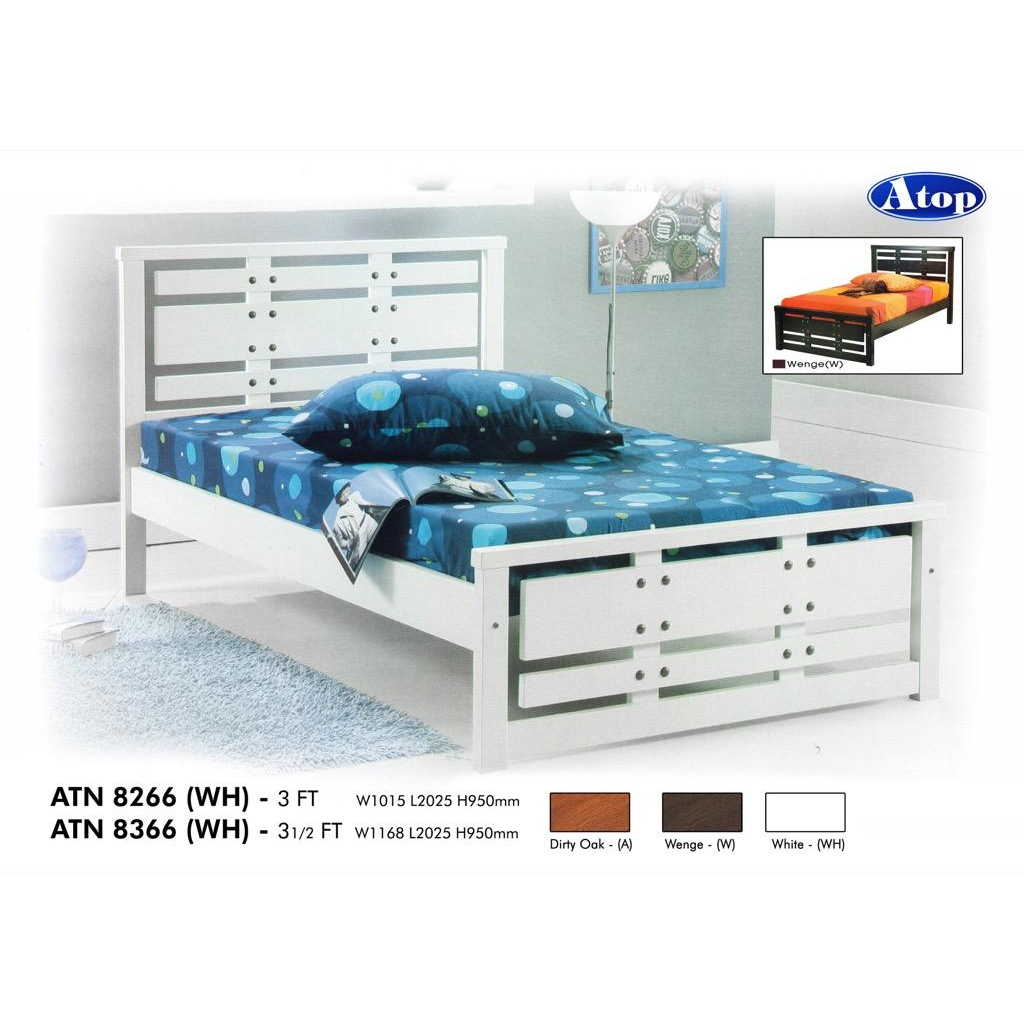 Fully Solid Wood Bed / Wooden Bed Bed / Adult Bedframe / Large Bed ...