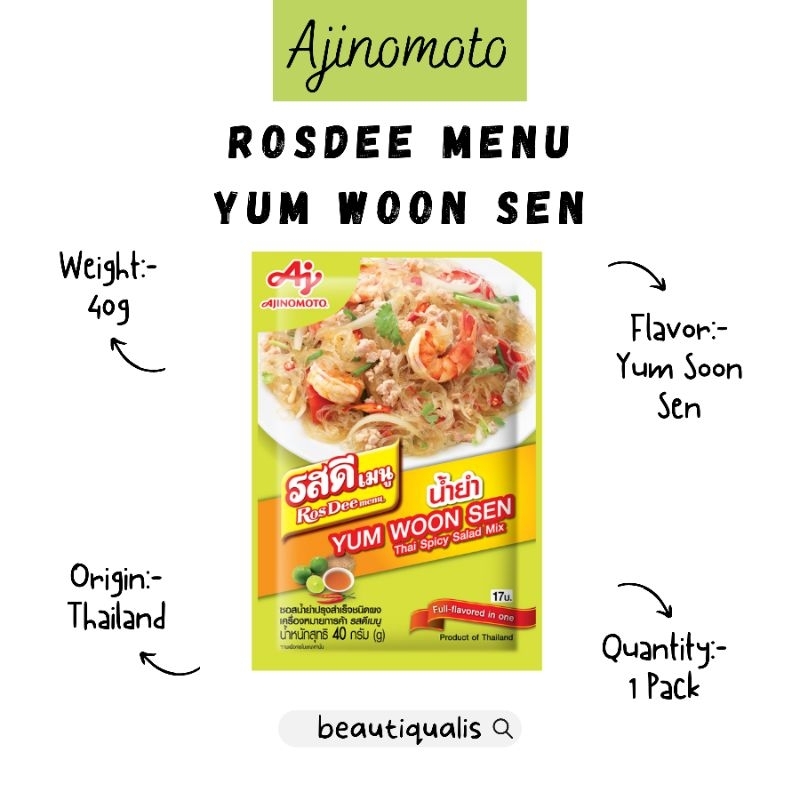 Ajinomoto Thailand Rosdee Menu Green Curry | Tom Yum Kung | Tomyum ...